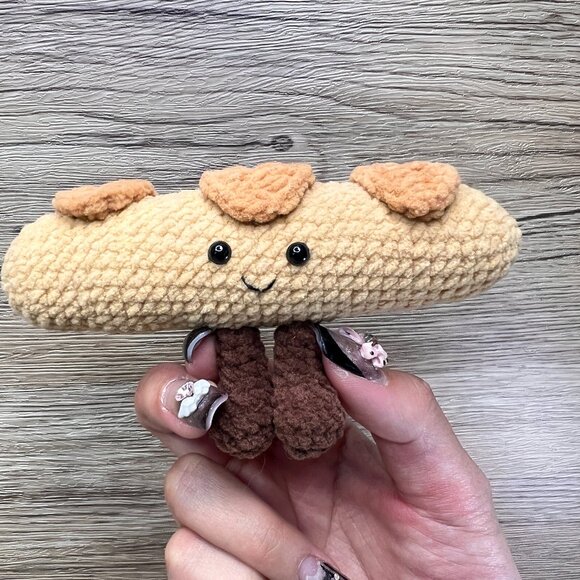 Handmade | Toys | Handmade Amigurumi Crochet Baguette Plushie | Poshmark